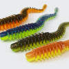 10 Pcs/Bag Pin Tail Floating Soft Worms Reverse Thread Design with Den ...