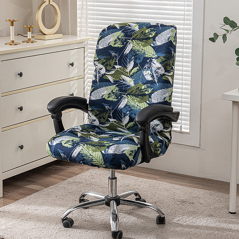 Office Chair Cover One Piece Stretch Printed Computer Office Chair ...