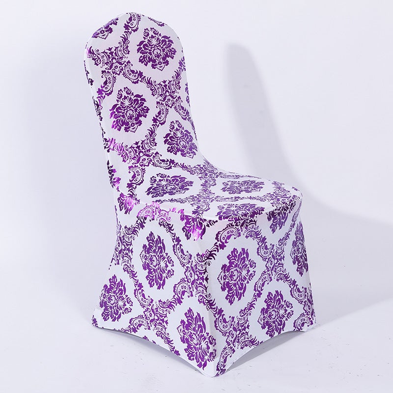 Flower Printed Chair Covers Stretch dining Chair Cover for Banquet ...
