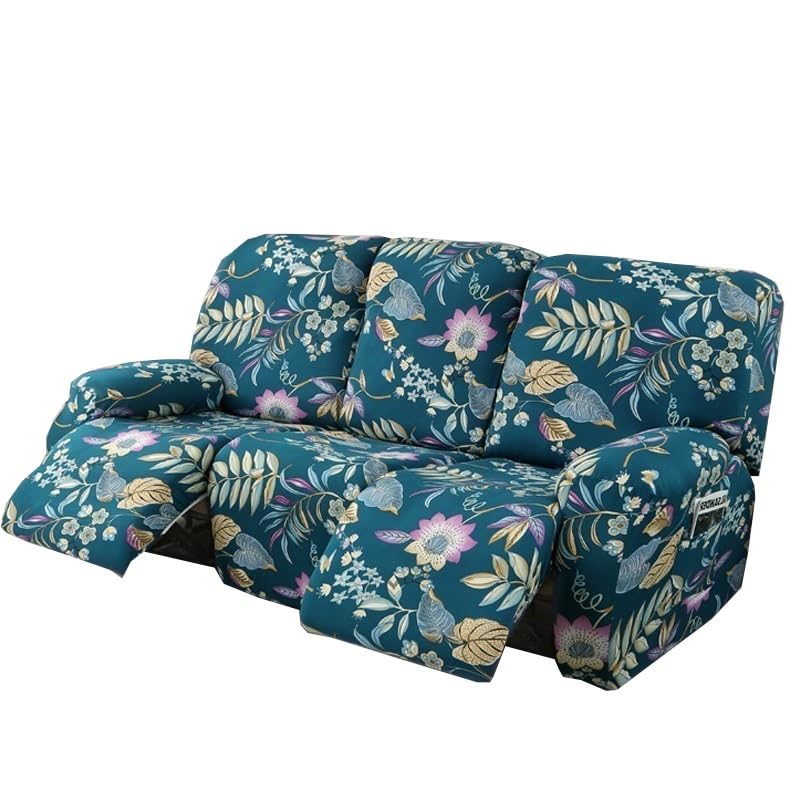 Stretch Printing Recliner Cover Sofa Slipcovers with Pockets– JOYINBOX