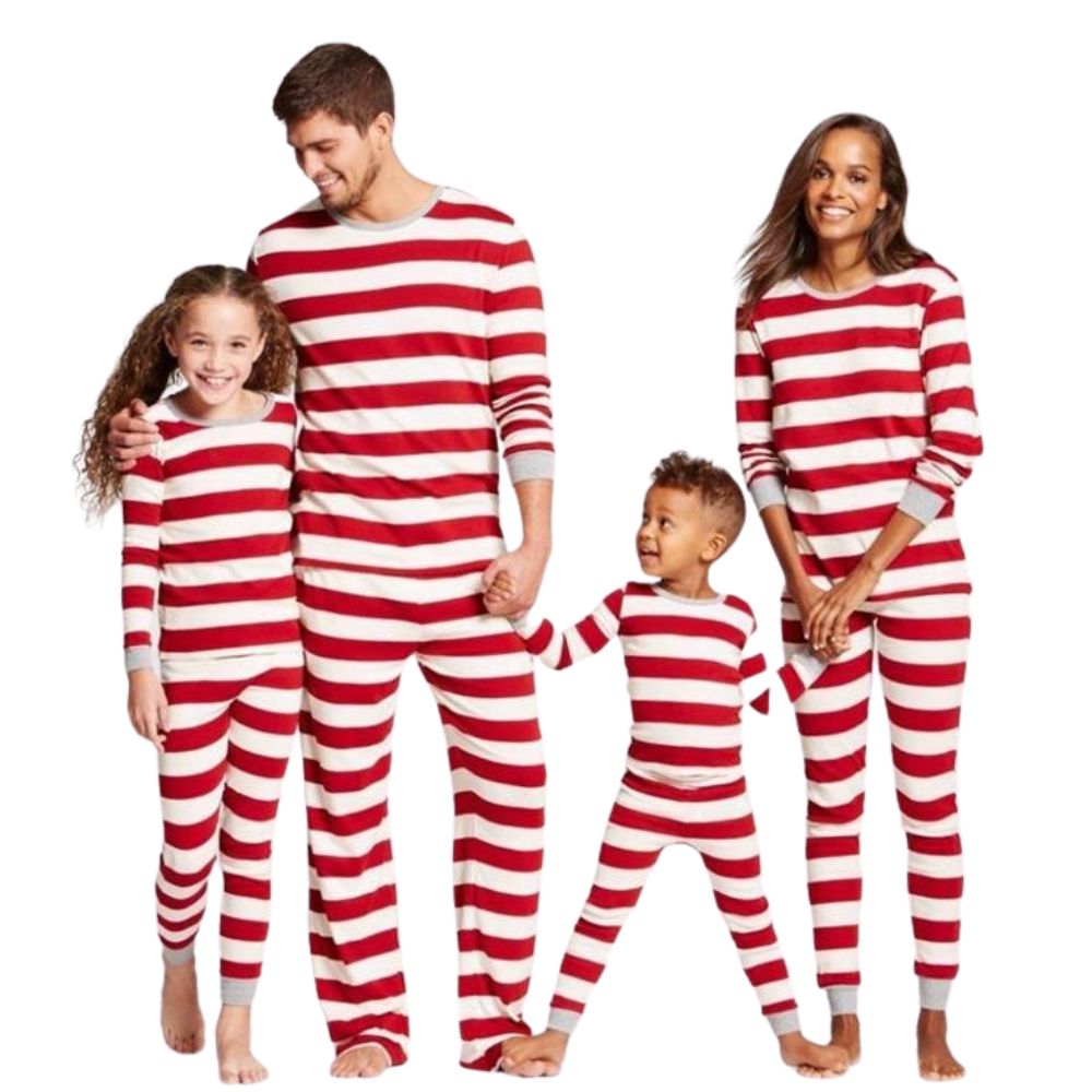 Family Matching Sleepwear Red Stripes Top & Pants Pajamas Sets– JOYINBOX