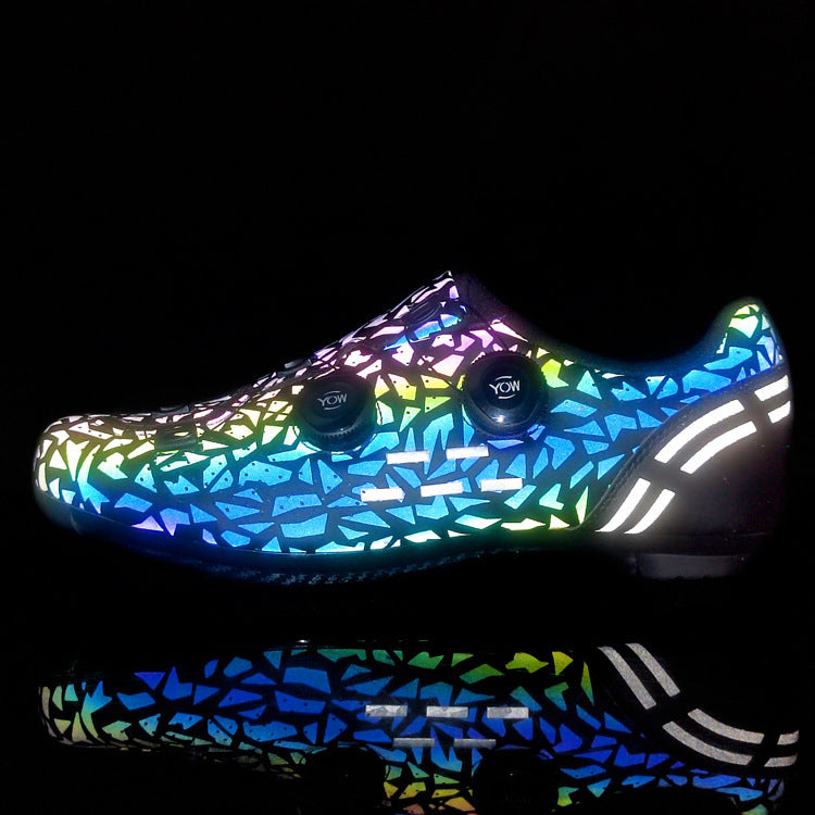 Luminous Rubber Sole Indoor Cycling Shoes for Men MTB Road Bike Cleats ...