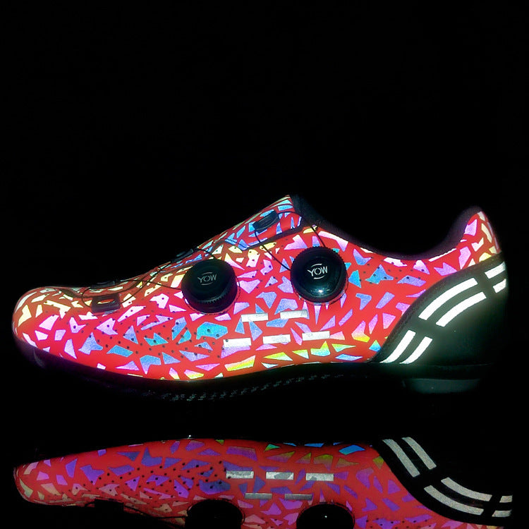 Luminous Rubber Sole Indoor Cycling Shoes for Men MTB Road Bike Cleats ...