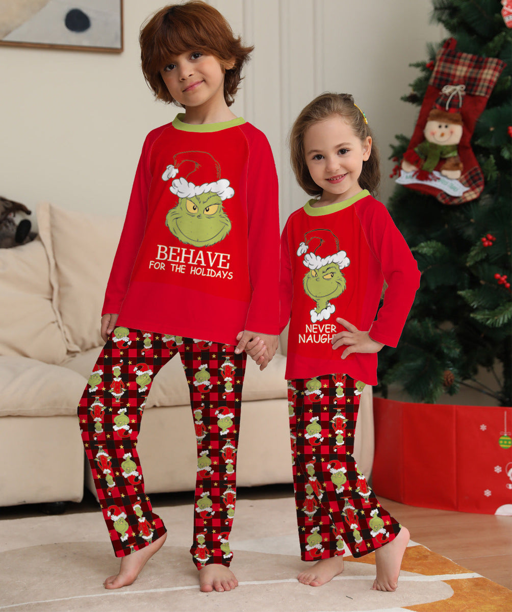 Grinch Behave For The Holidays Family Matching Christmas Pajamas Sets ...