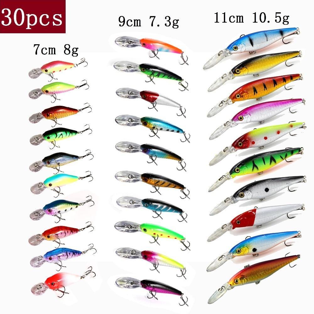 Fishing Lure Set Trolling Artificial Bait Bionic Fish Big Wobbler Deep ...